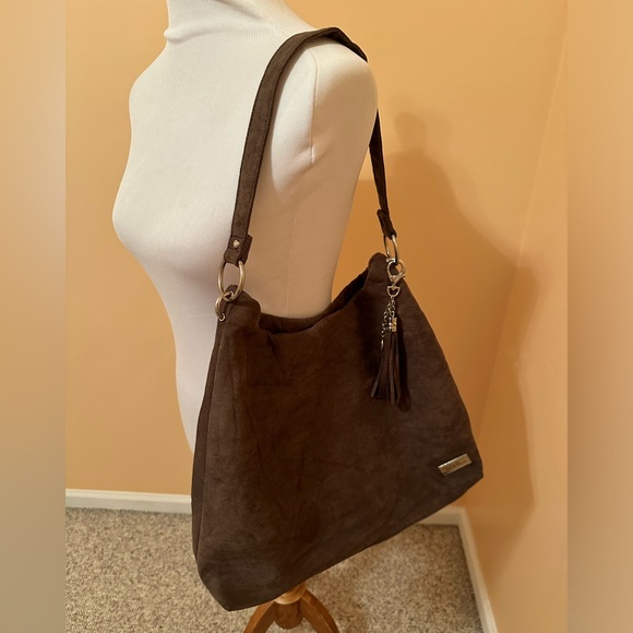 Bella Russo | Bags | Bella Russo Brown Hobo Shoulder Bag | Poshmark